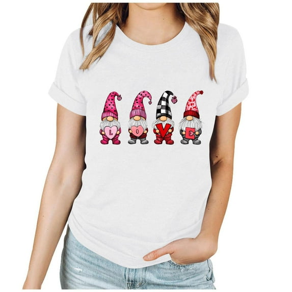 Sexlip Women's Text Print Short Sleeve T Shirt Stylish Design ...