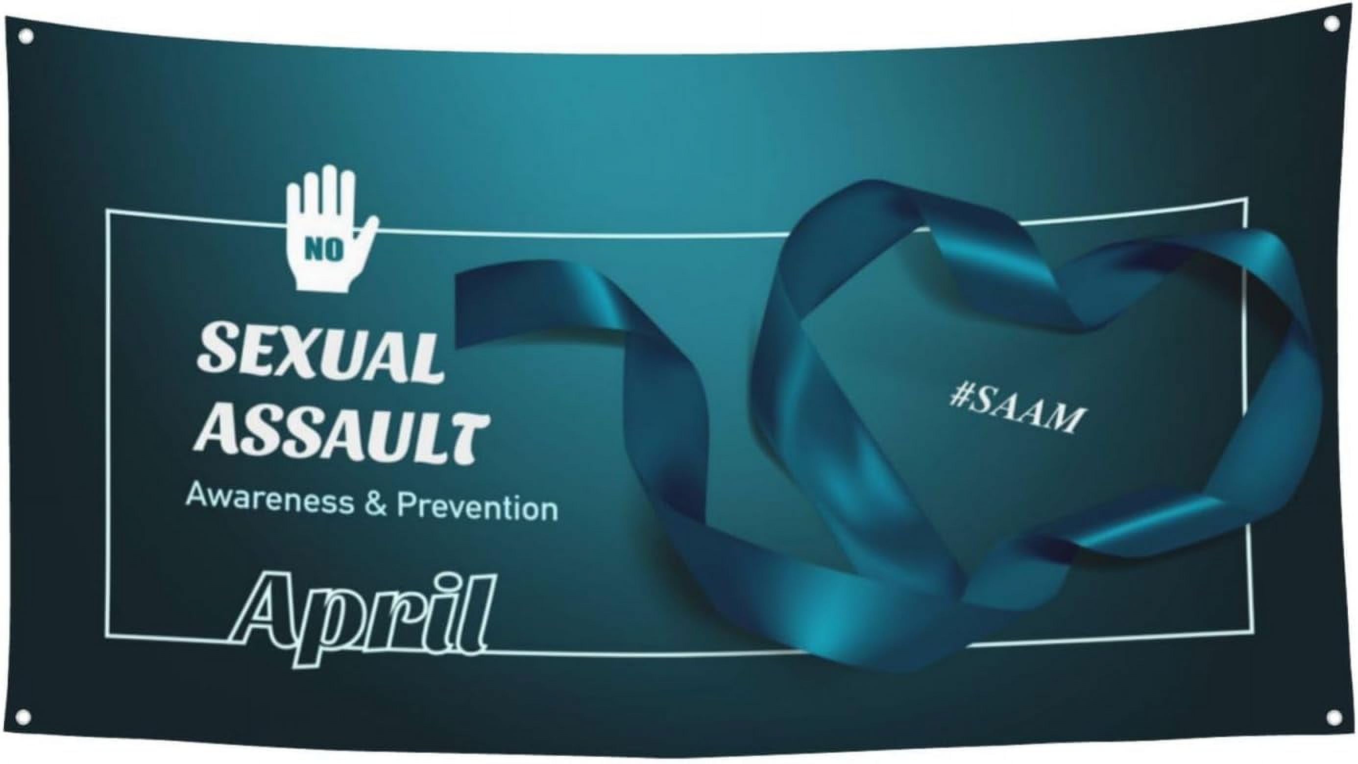 Sexual Assault Awareness Month Banner 35x70in Decorations Porch Yard ...