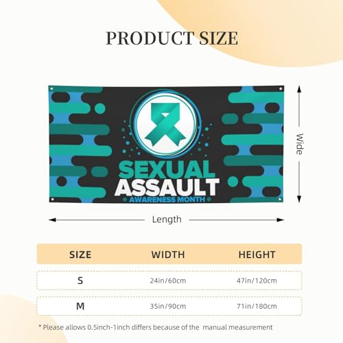 Sexual Assault Awareness Month Banner Porch Sign Medium Photography ...