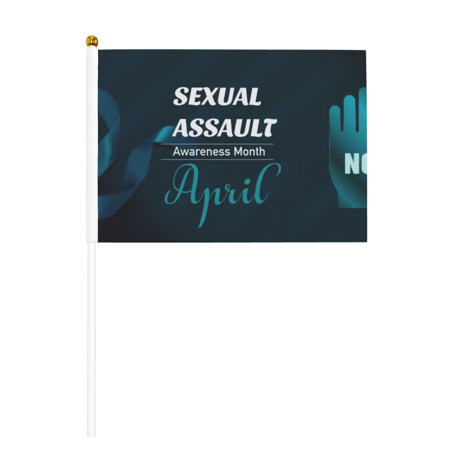 Sexual Assault Awareness Month Flag Small Mini Hand Held Flags Small ...