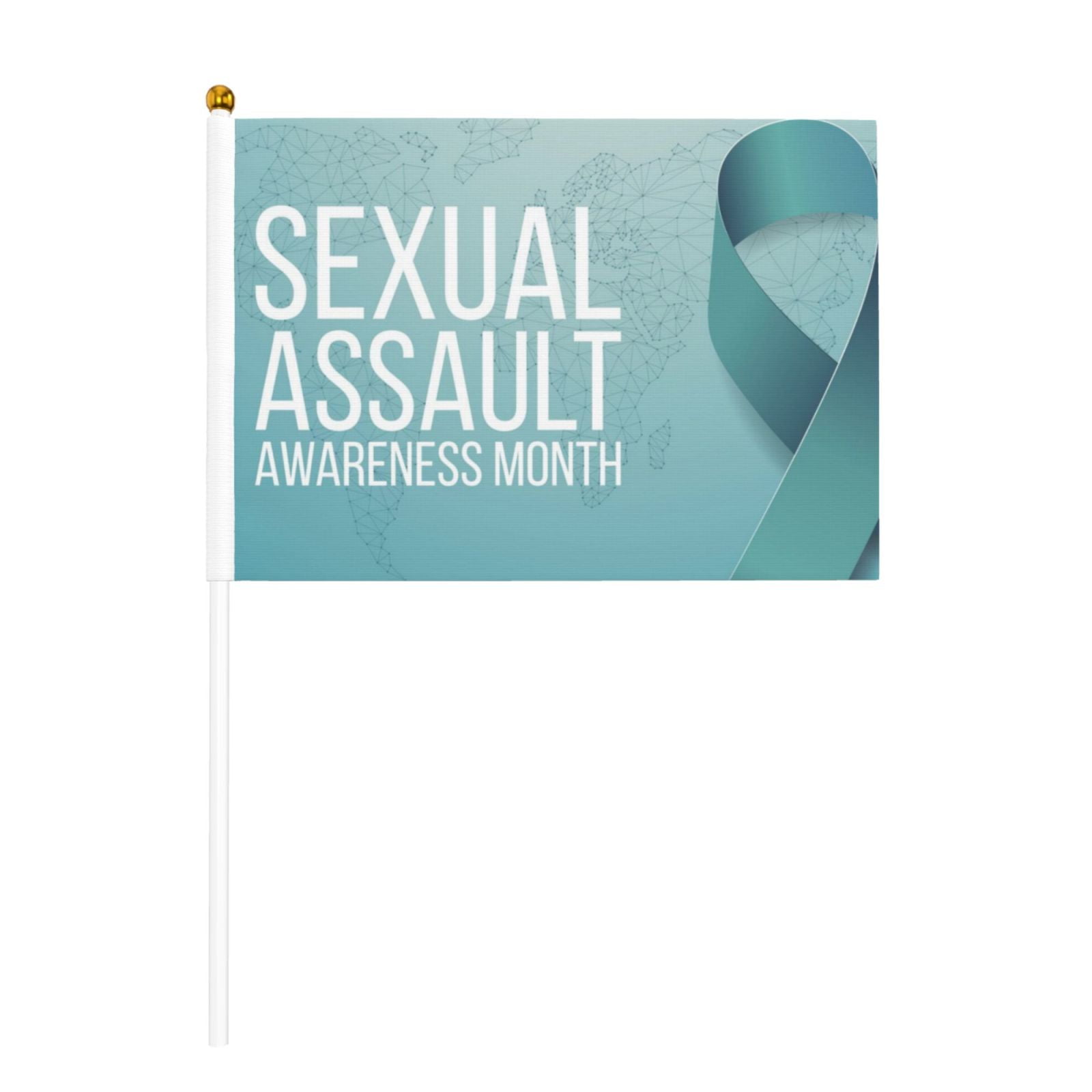 Sexual Assault Awareness Month Flag Small Mini Hand Held Flags Small ...
