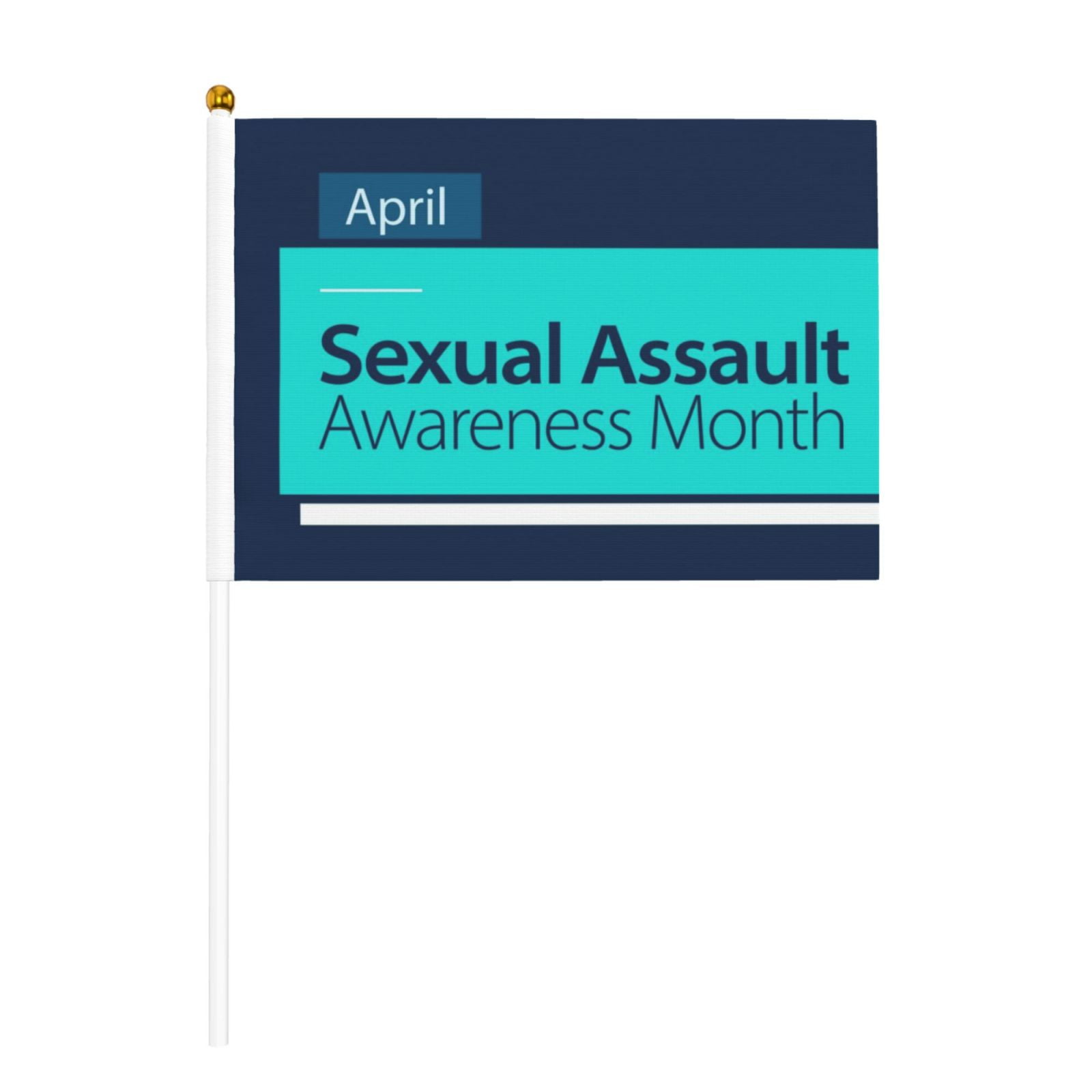 Sexual Assault Awareness Month Flag Small Mini Hand Held Flags Small ...