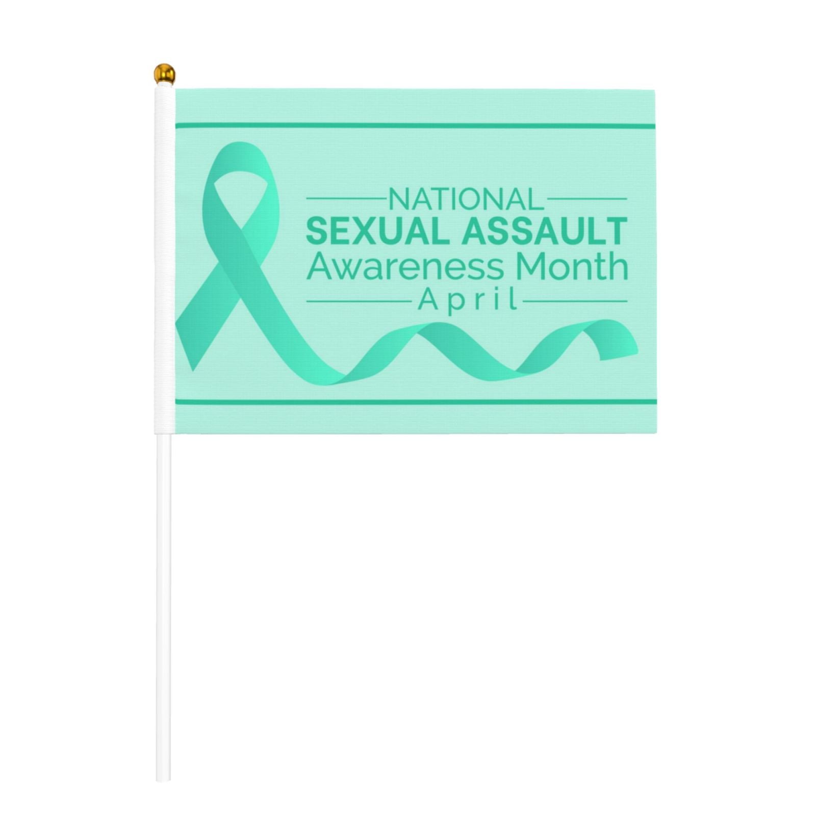 Sexual Assault Awareness Month Flag Small Mini Hand Held Flags Small ...