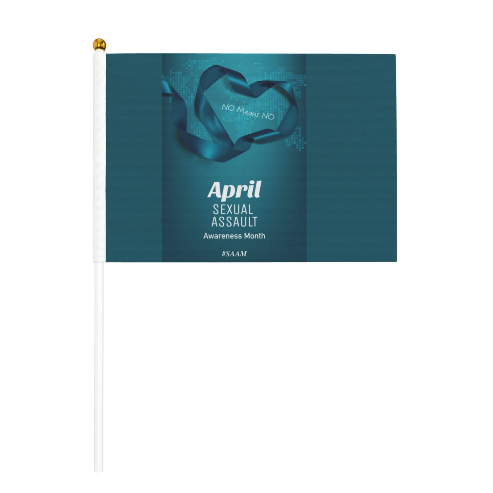 Sexual Assault Awareness Month Flag Small Mini Hand Held Flags Small ...
