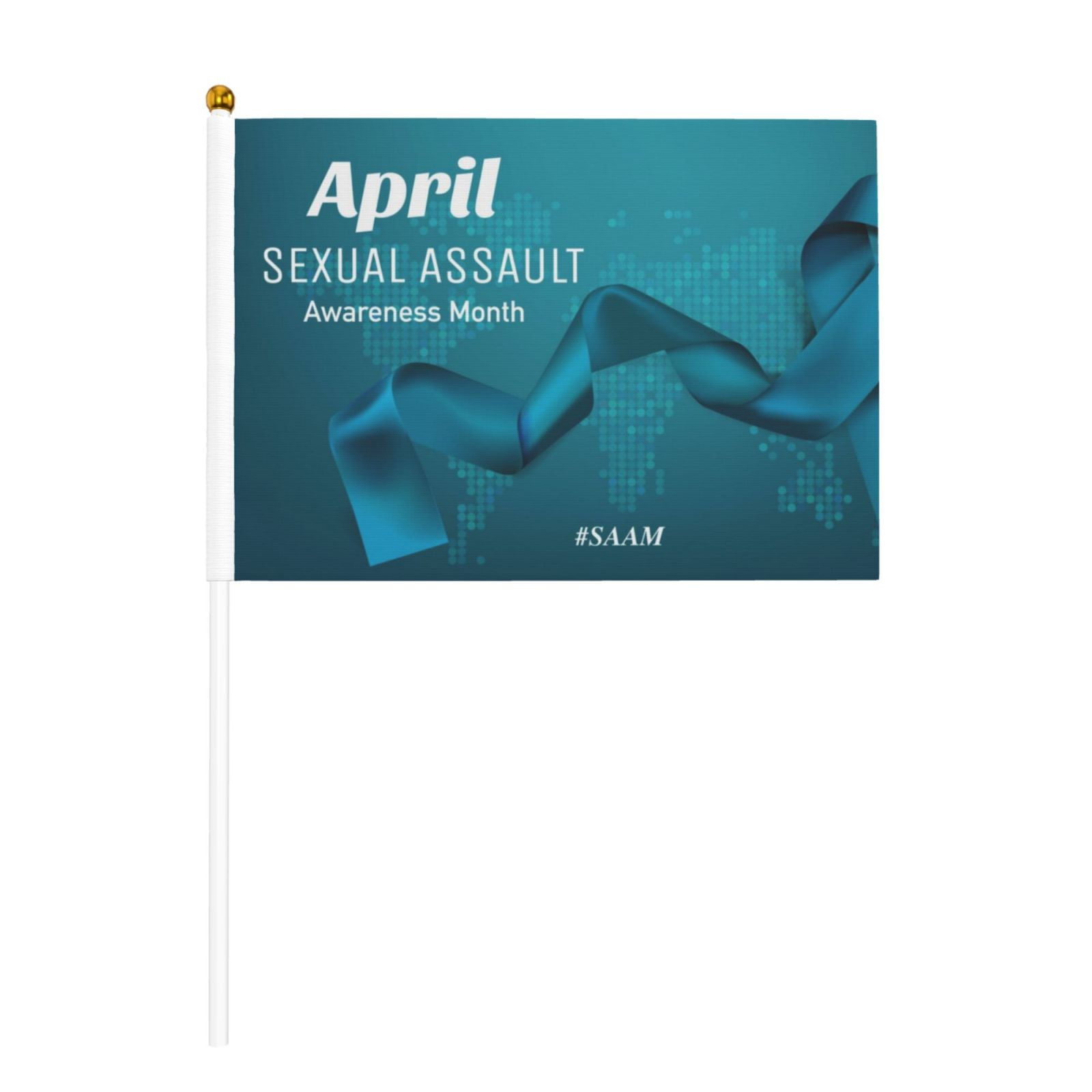 Sexual Assault Awareness Month Flag Small Mini Hand Held Flags Small ...