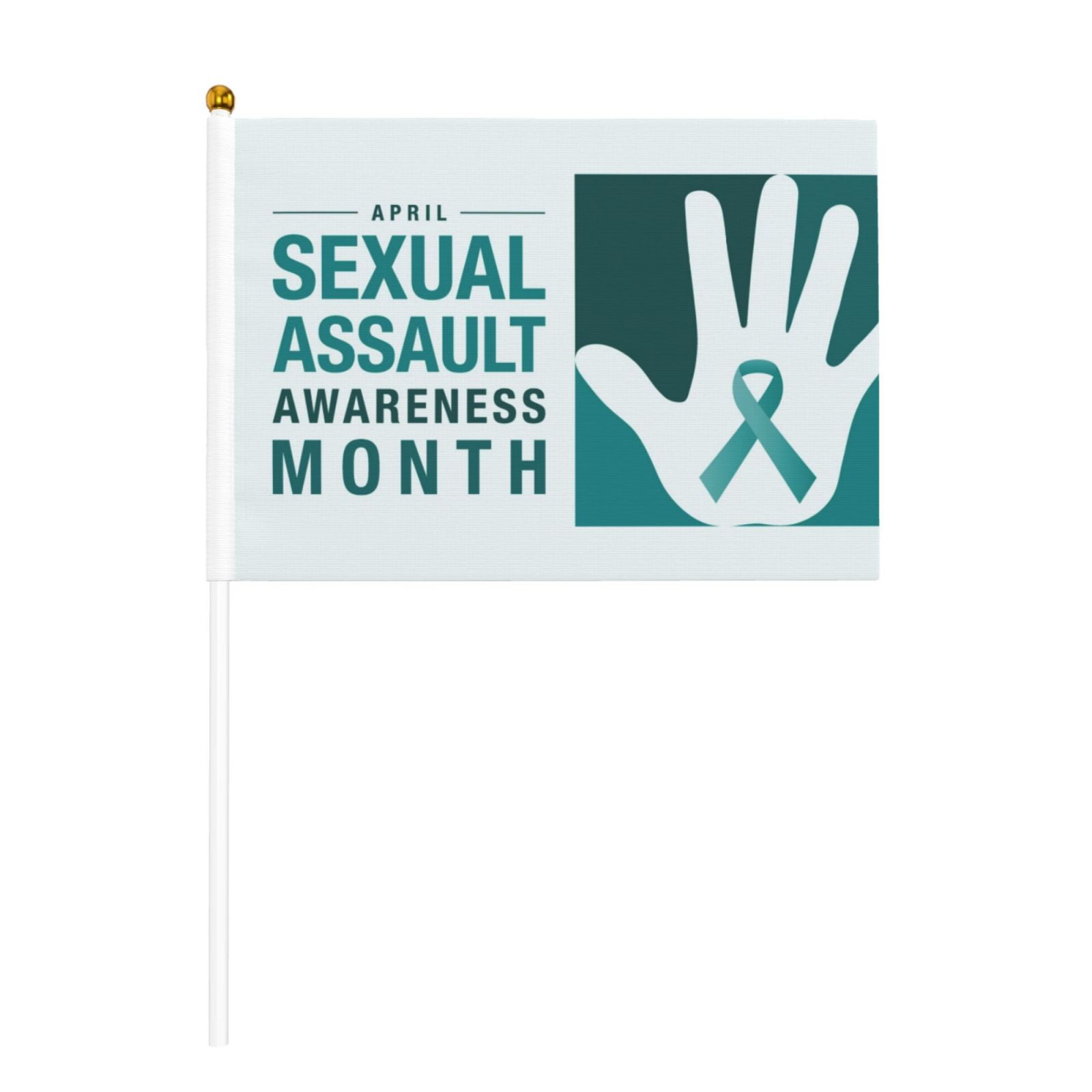 Sexual Assault Awareness Month Flag Small Mini Hand Held Flags Small ...