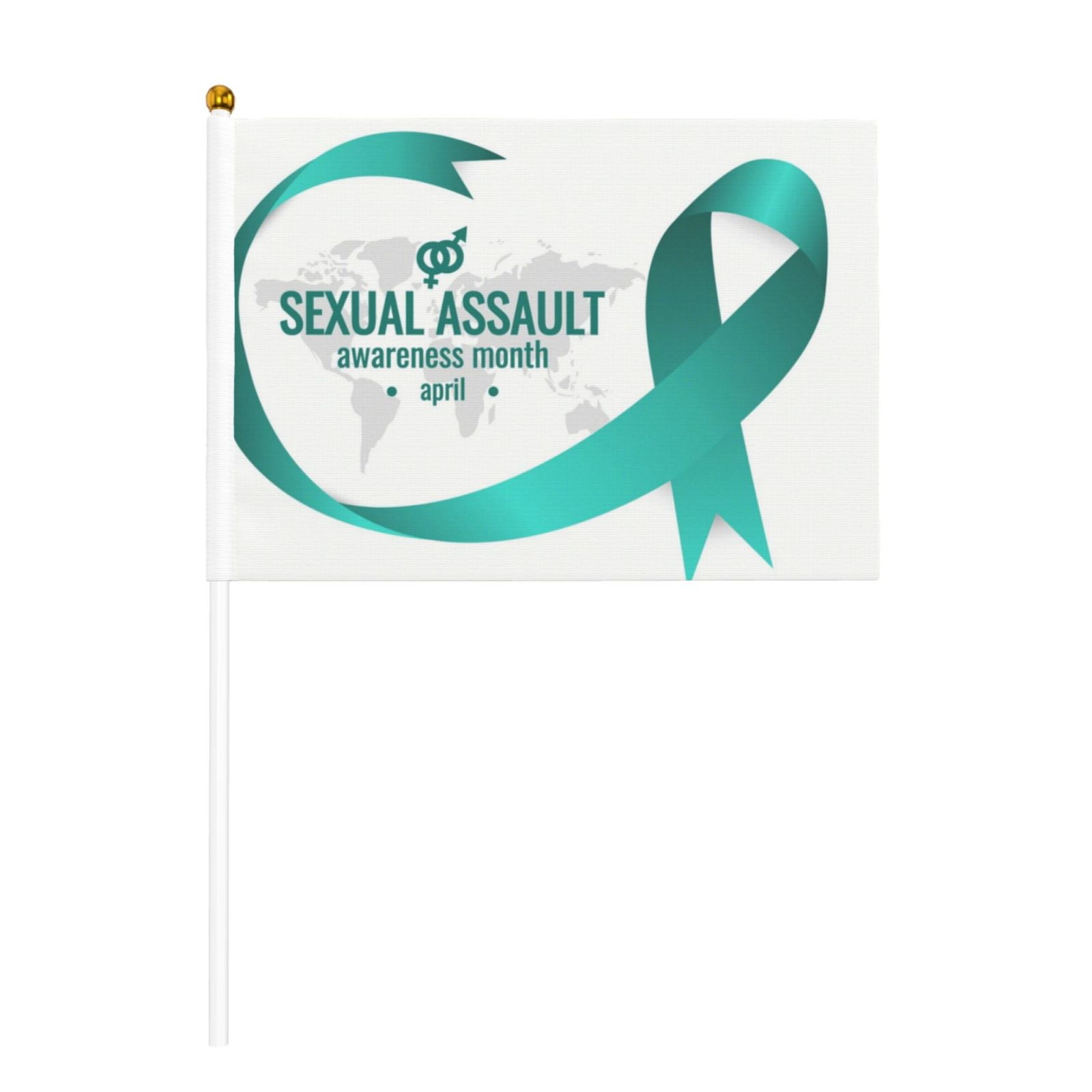 Sexual Assault Awareness Month Flag Small Mini Hand Held Flags Small ...