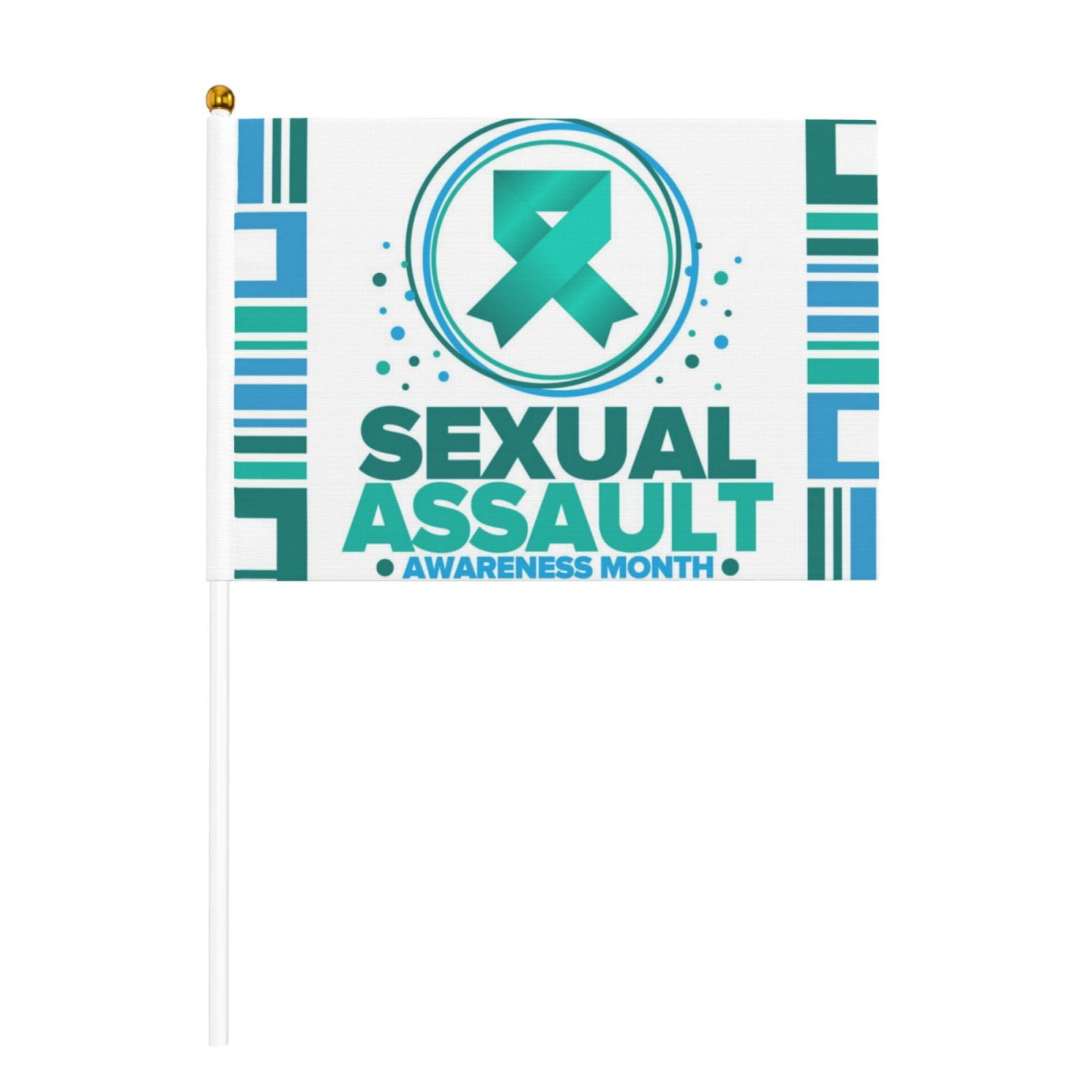 Sexual Assault Awareness Month Flag Small Mini Hand Held Flags Small ...