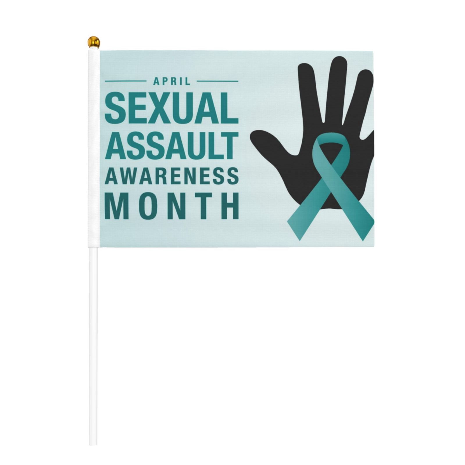 Sexual Assault Awareness Month Flag Small Mini Hand Held Flags Small ...