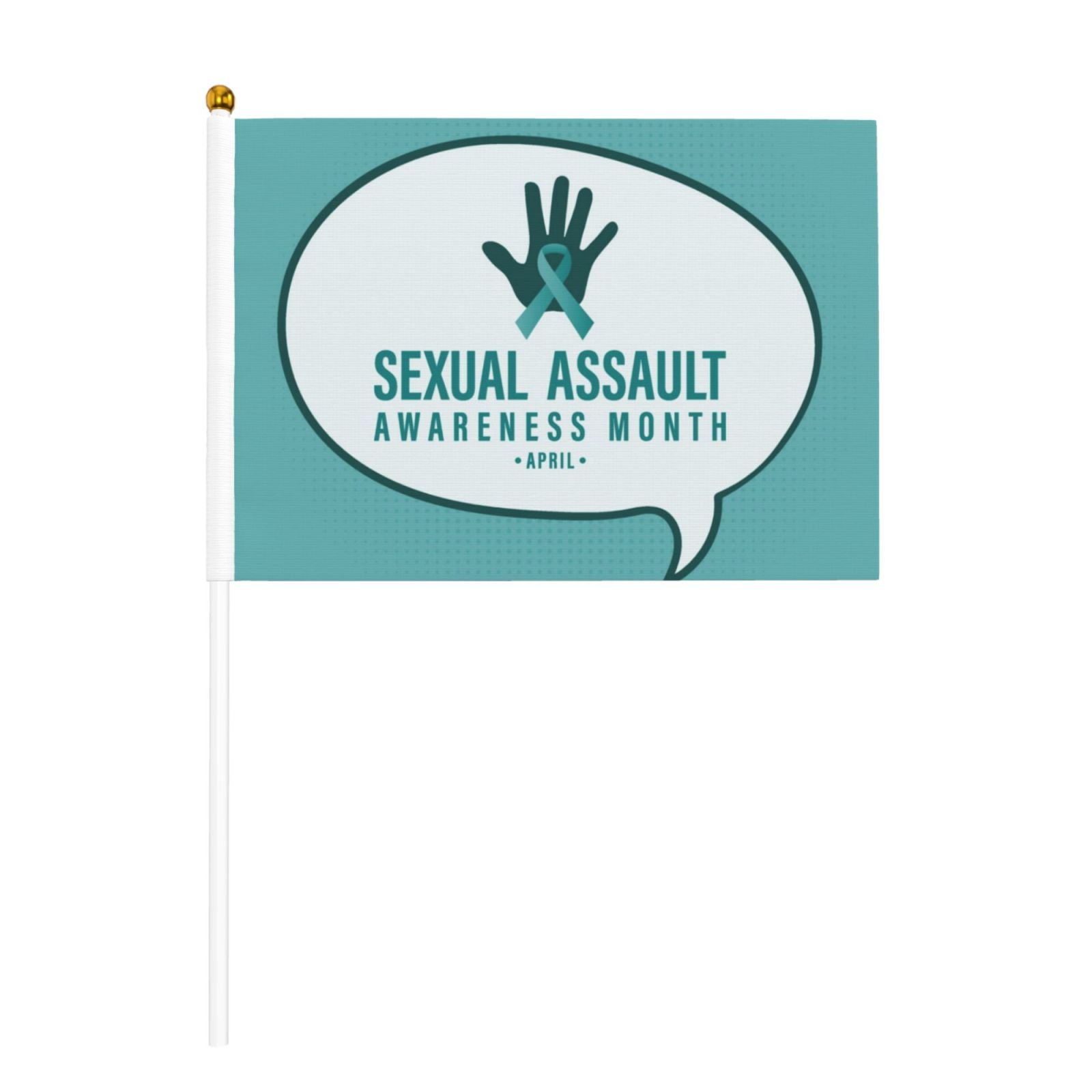 Sexual Assault Awareness Month Flag Small Mini Hand Held Flags Small ...