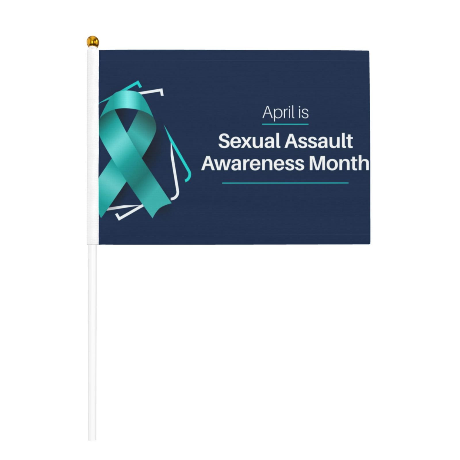 Sexual Assault Awareness Month Flag Small Mini Hand Held Flags Small ...
