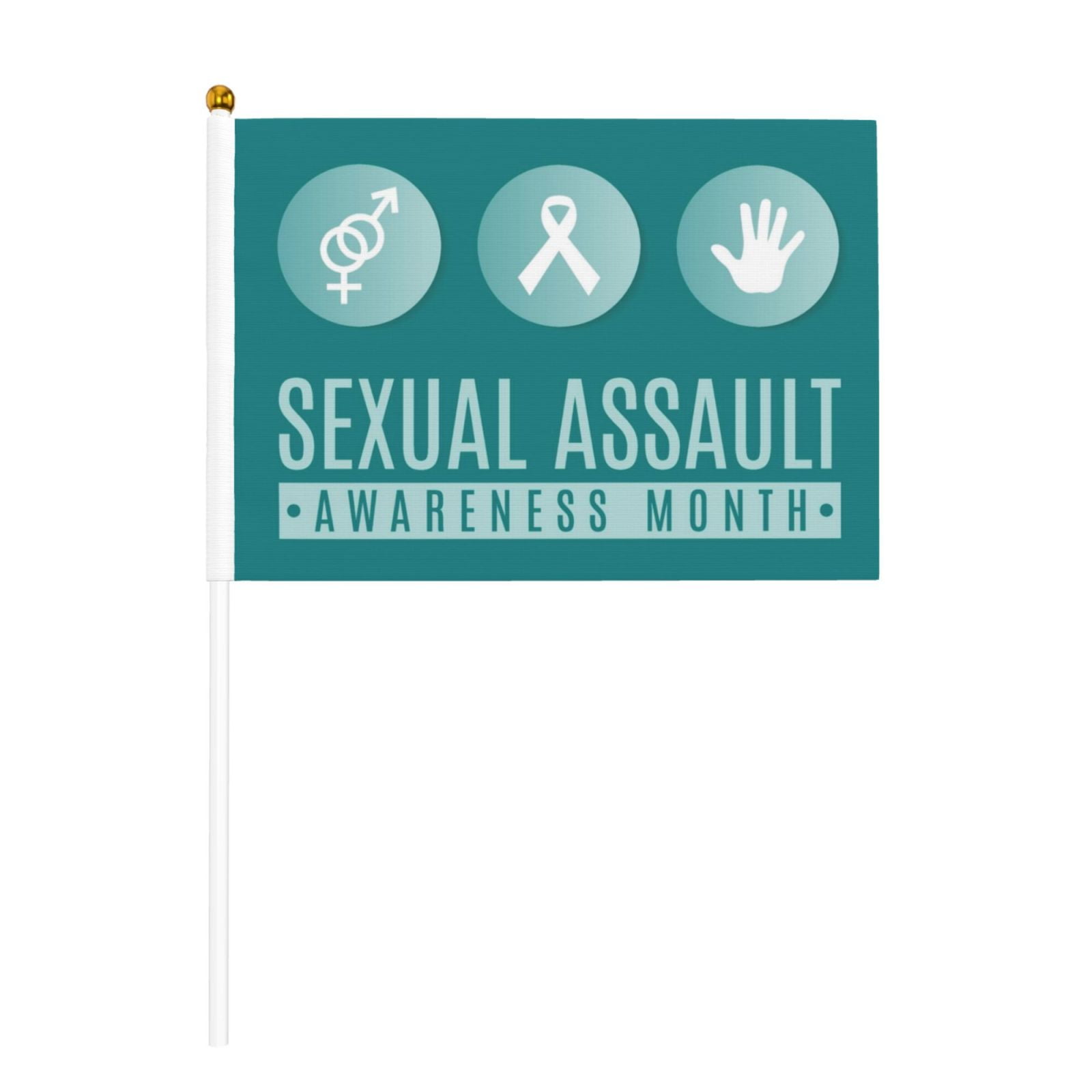 Sexual Assault Awareness Month Flag Small Mini Hand Held Flags Small ...