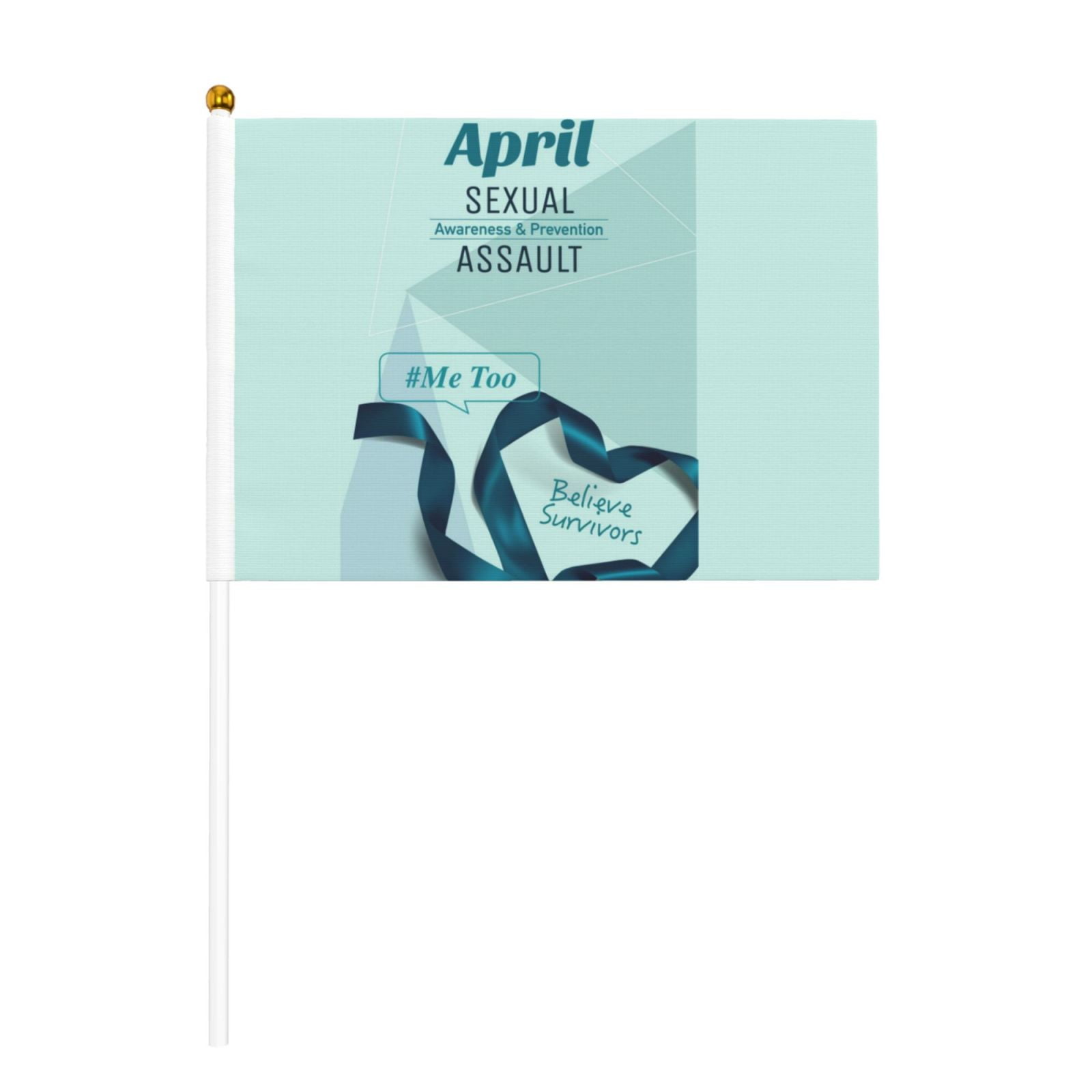 Sexual Assault Awareness Month Flag Small Mini Hand Held Flags Small ...