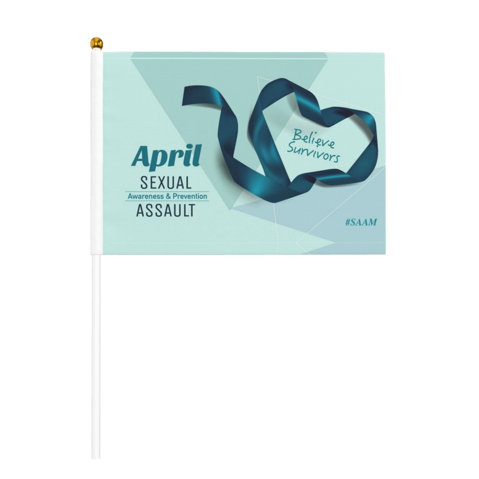 Sexual Assault Awareness Month Flag Small Mini Hand Held Flags Small ...