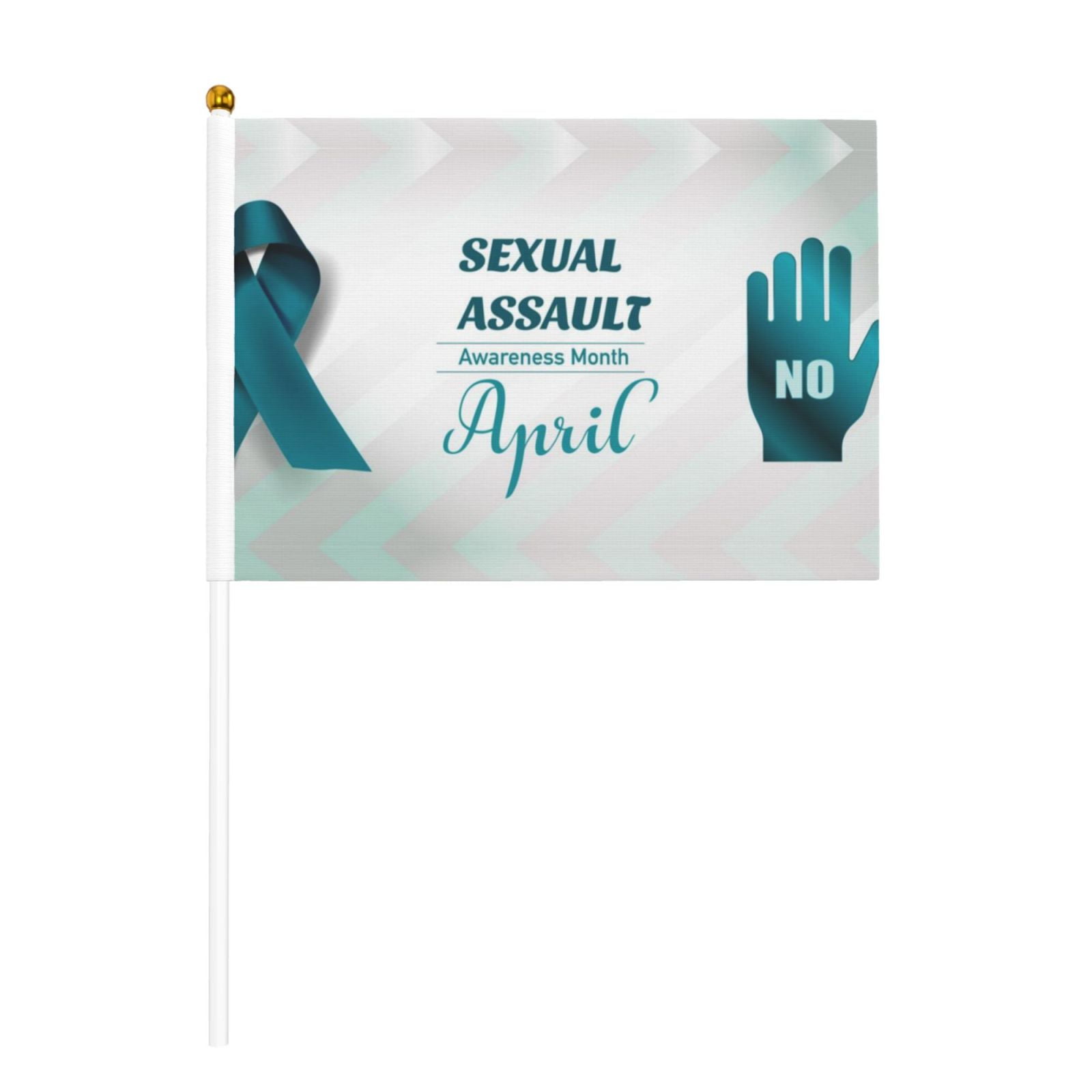Sexual Assault Awareness Month Flag Small Mini Hand Held Flags Small ...
