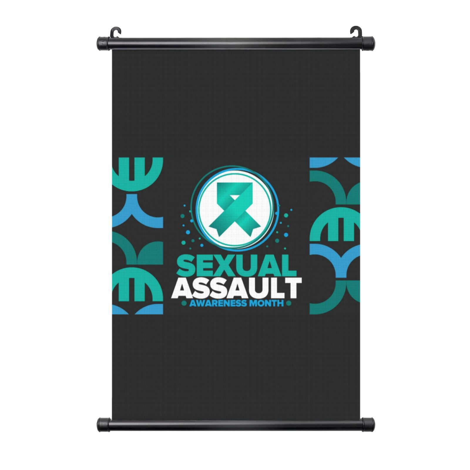 Sexual Assault Awareness Month Poster Wall Art Banner Backdrop Prints ...