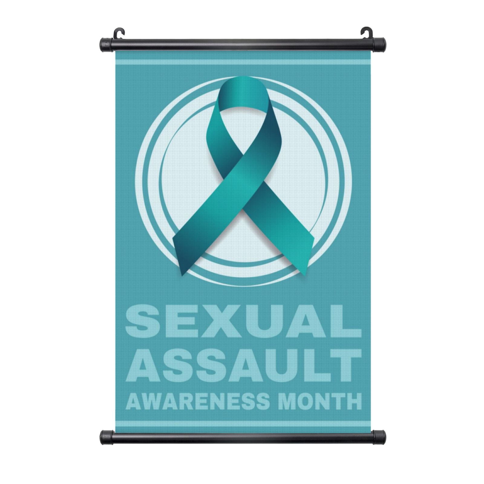 Sexual Assault Awareness Month Poster Wall Art Banner Backdrop Prints ...