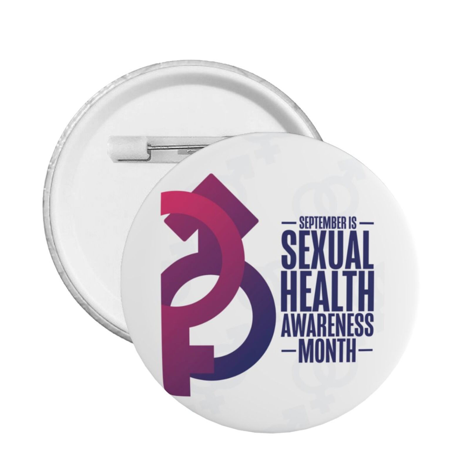 Sexual Health Awareness Month Circular Button Fashion Badge Decoration ...