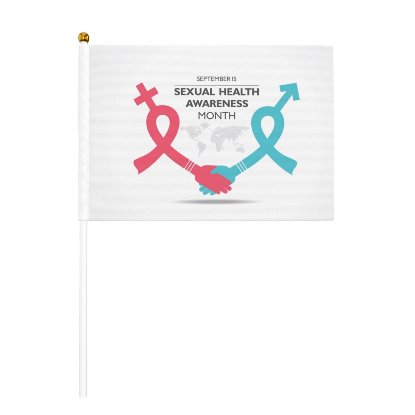 Sexual Health Awareness Month Flag Small Mini Hand Held Flags Small ...
