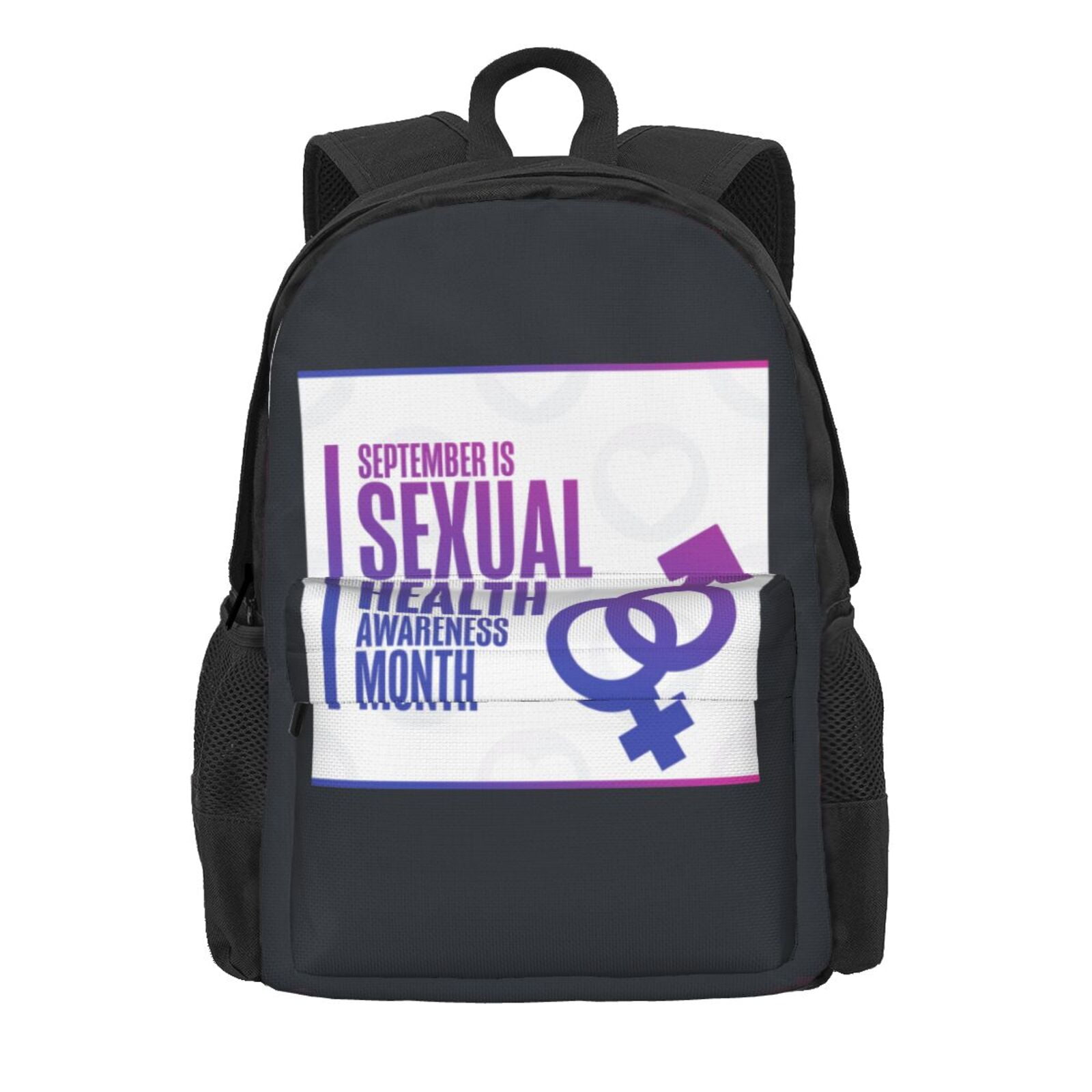 Sexual Health Awareness Month Large Capacity Travel Backpack Suitable For 15 Inch Computer Ipad