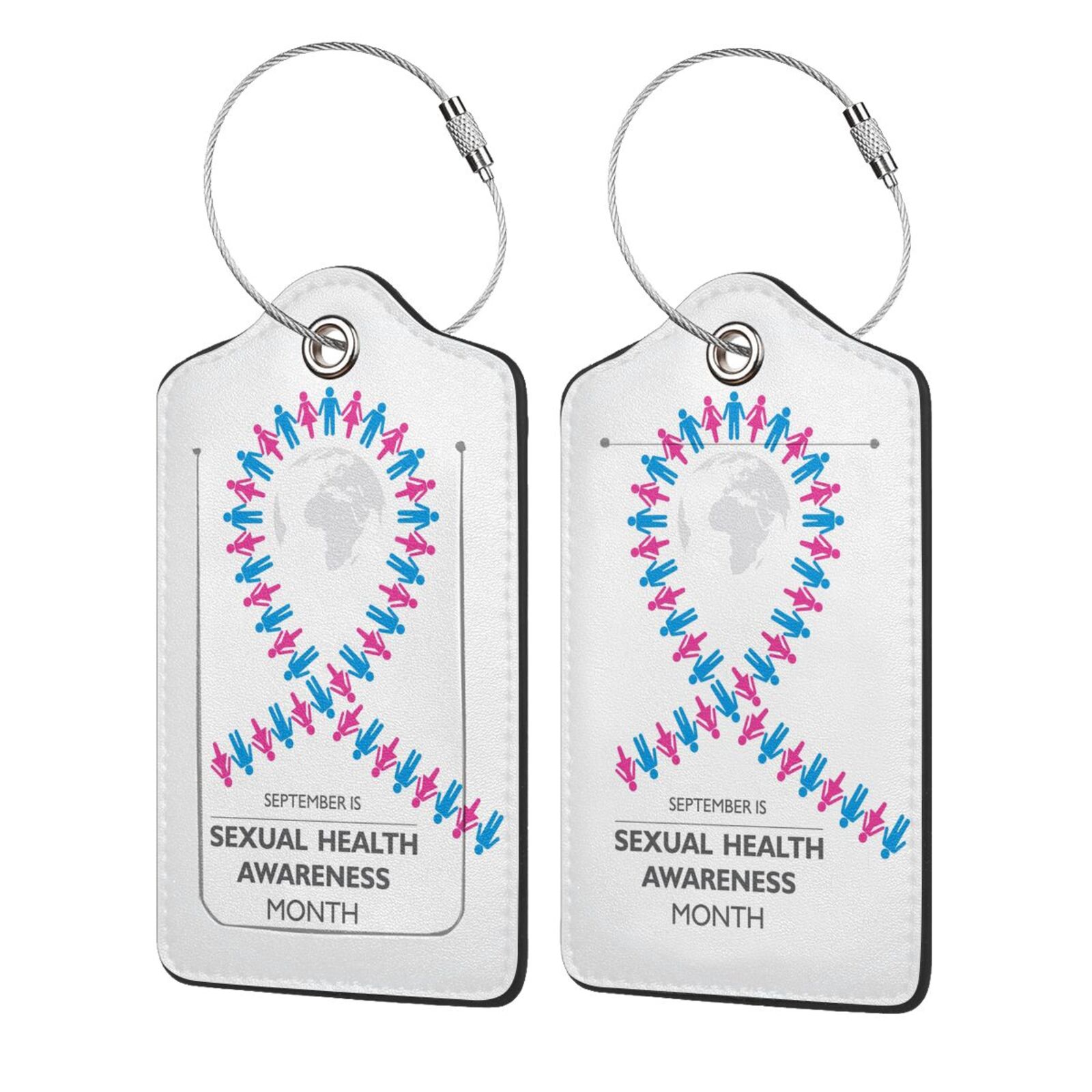 Sexual Health Awareness Month Luggage Tags for Suitcase Tags ...