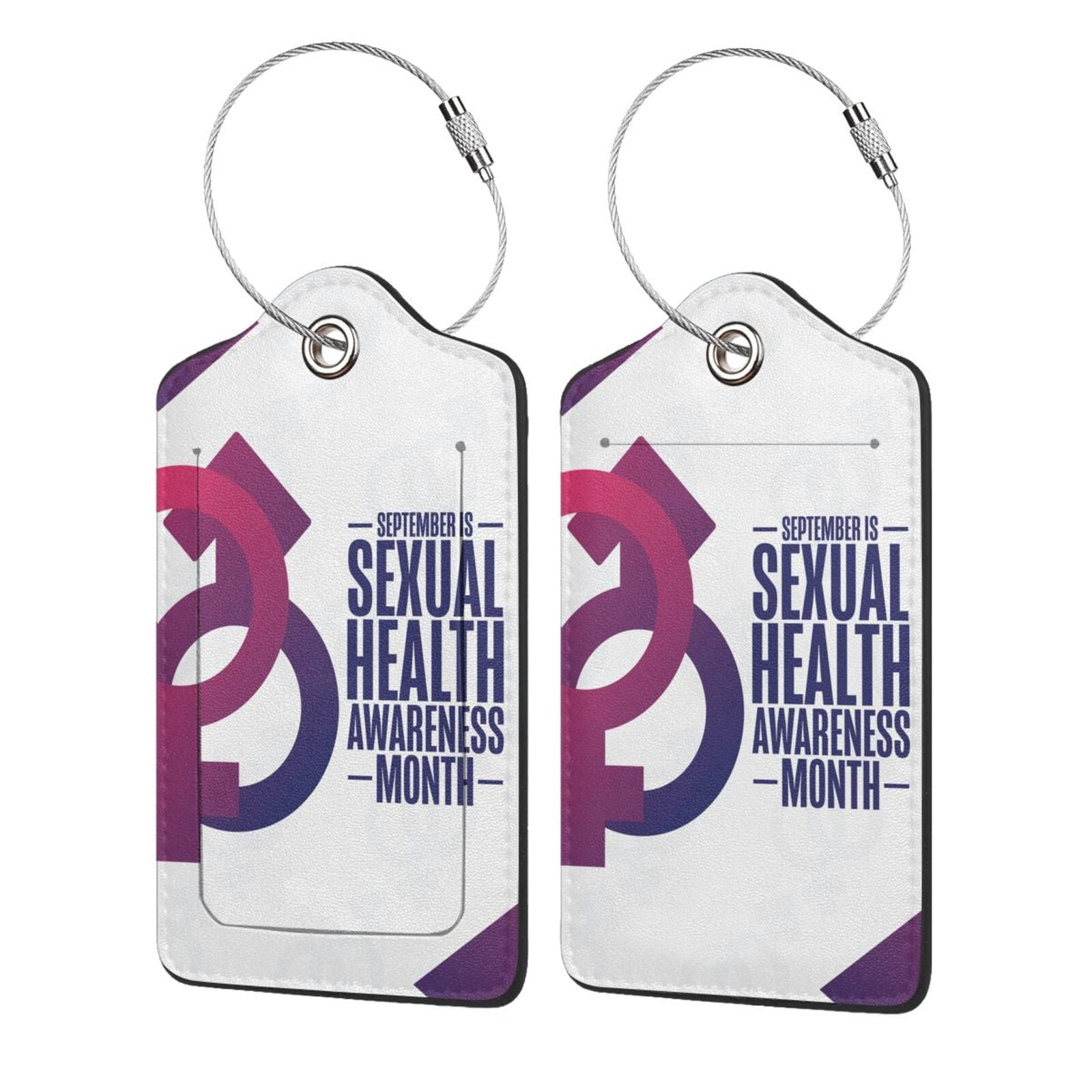 Sexual Health Awareness Month Luggage Tags for Suitcase Tags ...