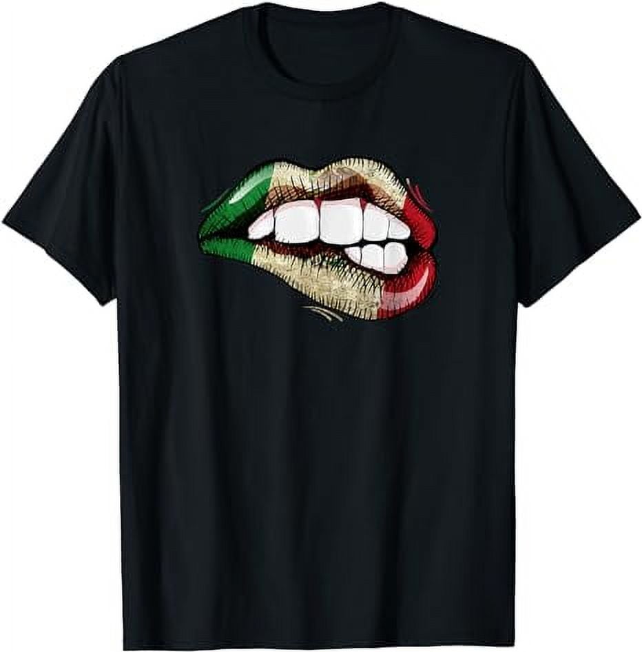 Sexy Biting Lips Mexico Flag Mexican Pride T-Shirt - Walmart.com