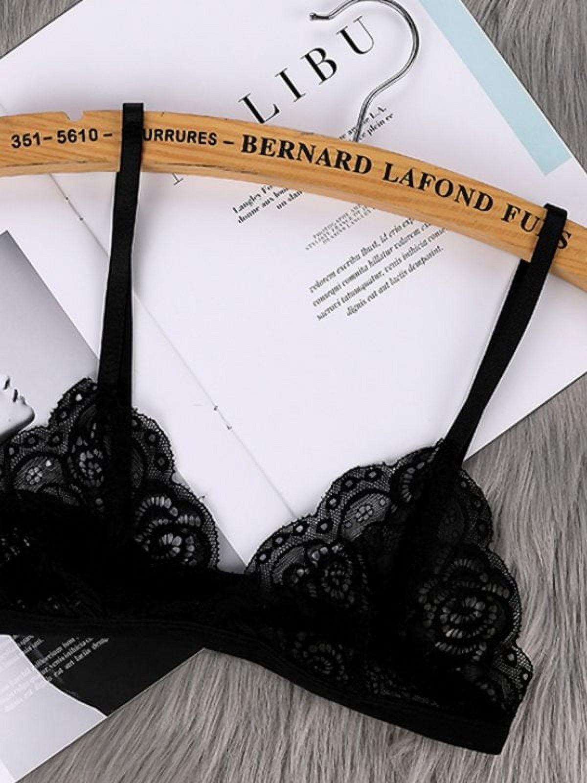 Sexy Bra Floral Lace Wire Bra Bustier Sheer Top Seamless Bralette