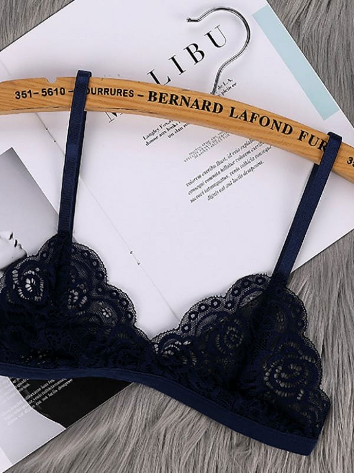 Sexy Bra Floral Lace Wire Bra Bustier Sheer Top Seamless Bralette ...