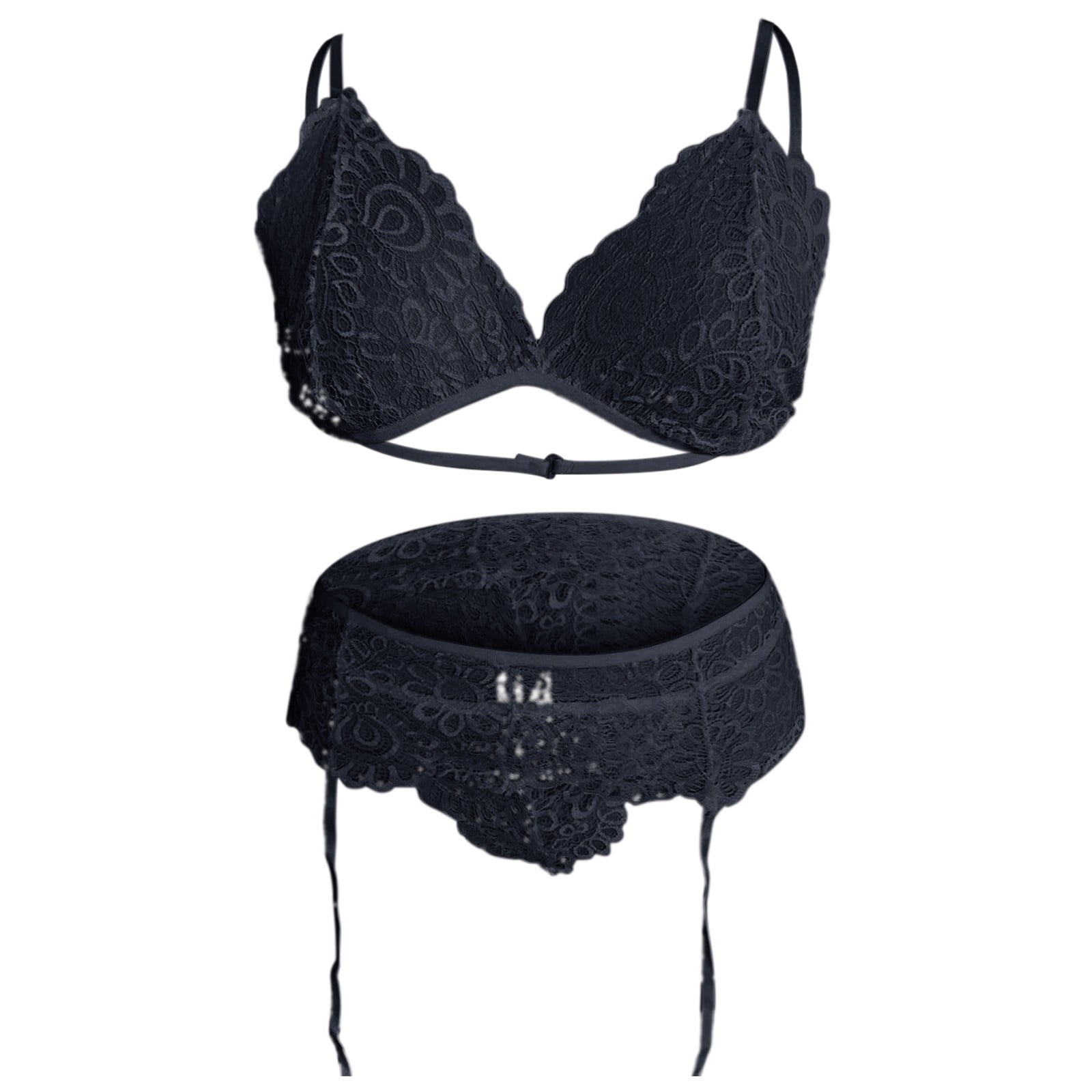 Womens Underwear Clearance,sexy Bra And Panty Sets European And American Lace Three Point Suit