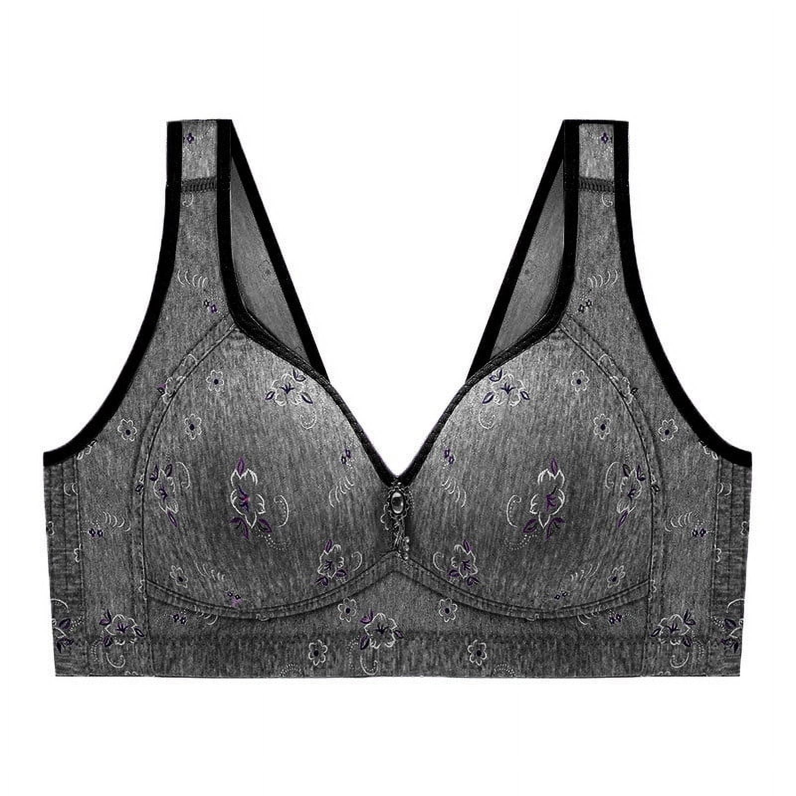 Sexy Bra and Panty Sets Women Sexy Plus Size Flower Print Non-Steel ...