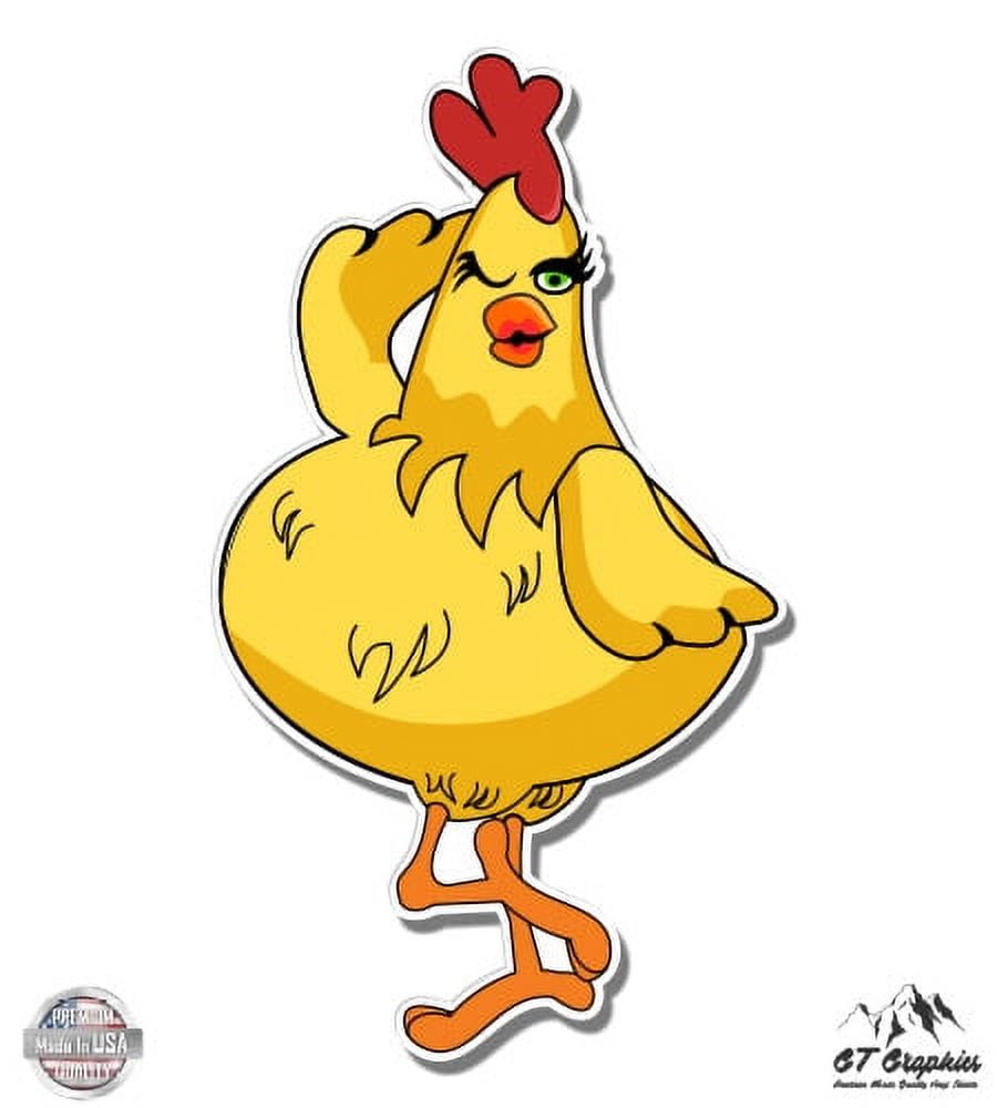 Sexy Chick - 5" Vinyl Sticker - For Car Laptop I-Pad - Waterproof Decal ...