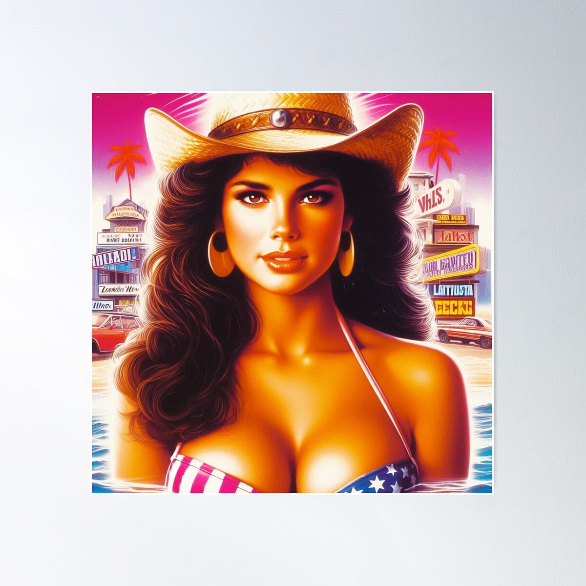 Sexy Cowgirl Poster Wall Art, Modern Wall Decor For Living Room Bedroom, 24x36 UNFRAMED ...