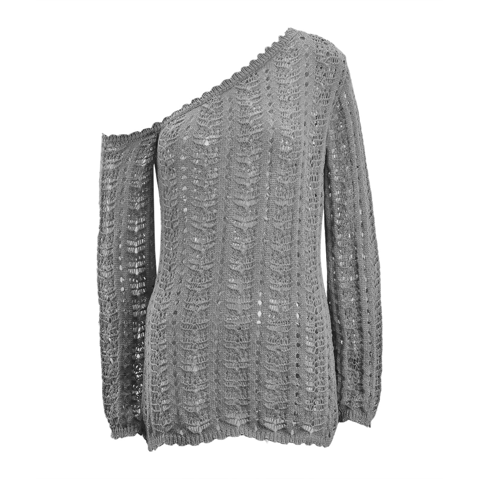 Sexy Crochet Beach Cover Up For Women Long Sleeve Bikini Swimsuit Cover Up Mesh Beachwear Tunic