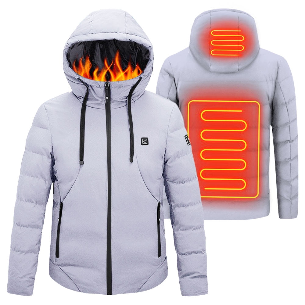 Sexy Dance Electric Jacket for Men Heated Coat Hooded Outwear Winter ...