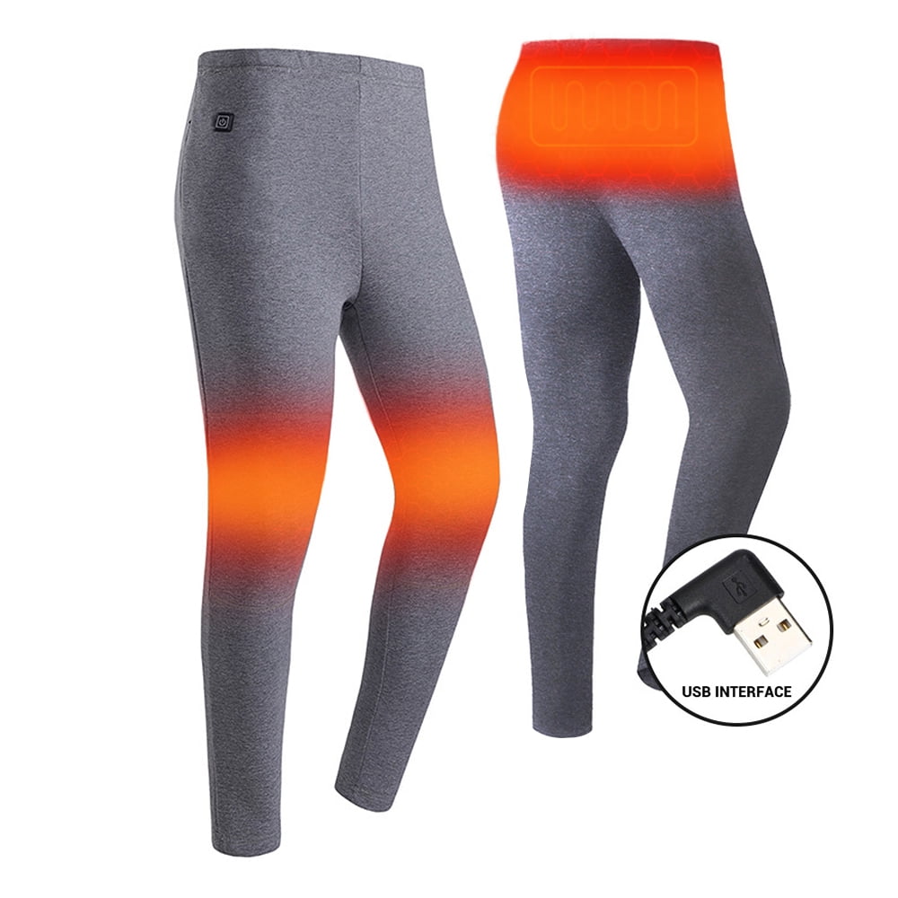 Sexy Dance Men Women Heated Underwear Top with Pants Set Washable USB ...