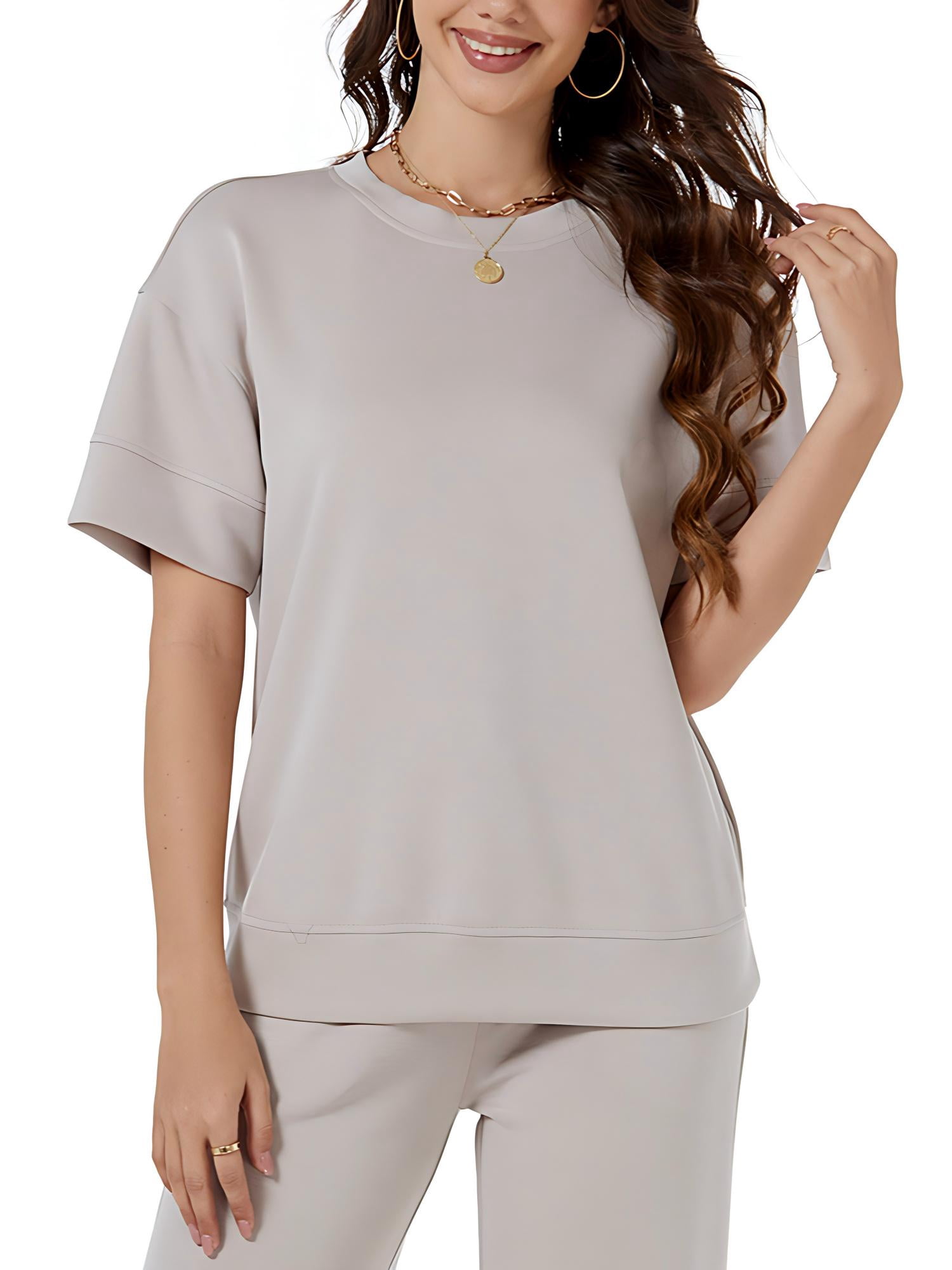 Sexy Dance Women Tops Short Sleeve Shirts Casual Dressy Summer Tops ...