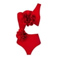 Sexy Flower One Piece Swimwear Trend Swimsuit 2024 Brazilian Biquini