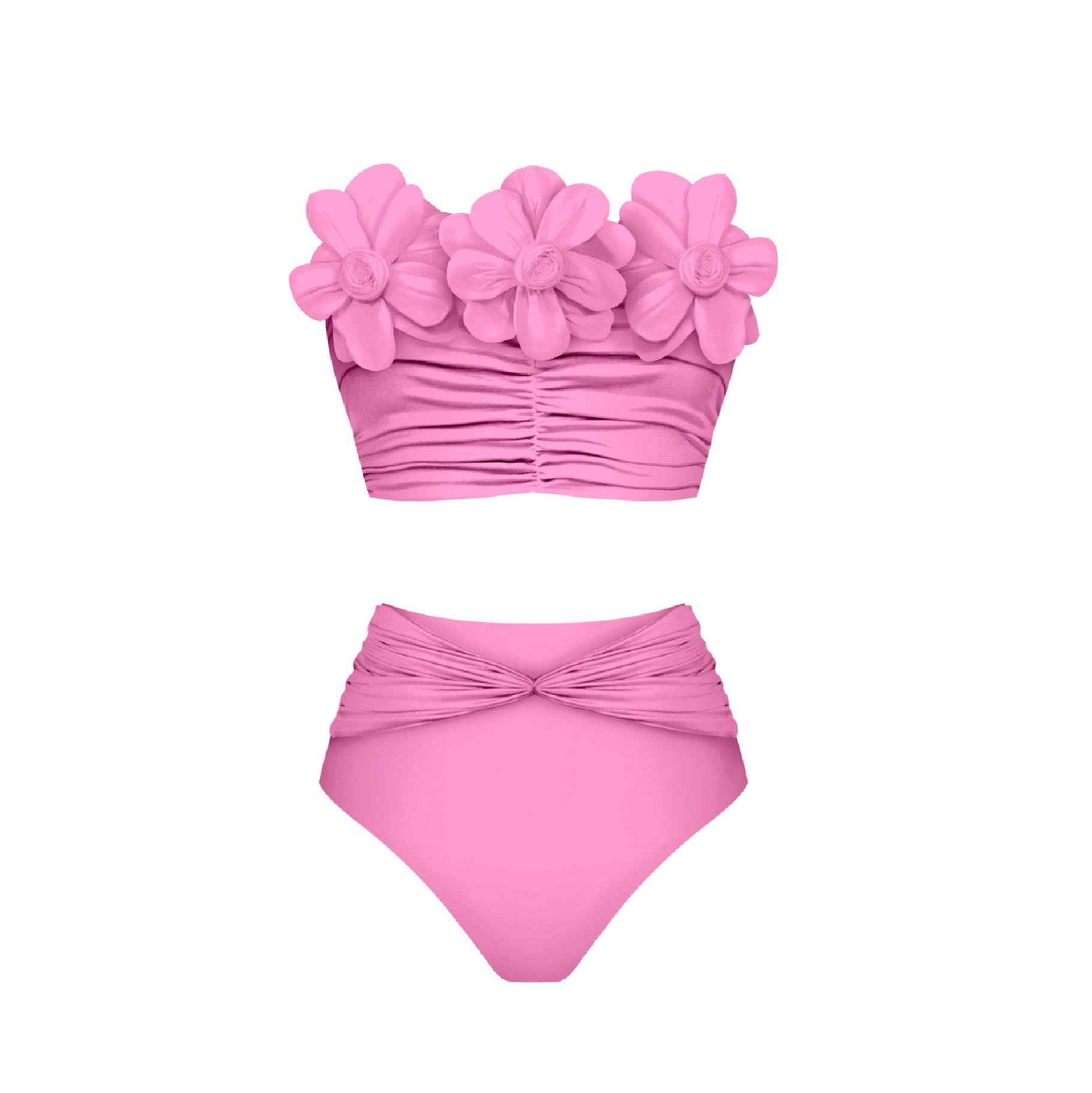 Sexy Flower One Piece Swimwear Trend Swimsuit 2024 Brazilian Biquini