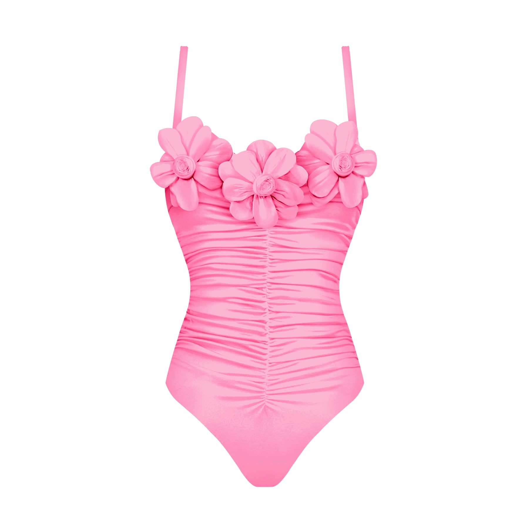 Sexy Flower One Piece Swimwear Trend Swimsuit 2024 Brazilian Biquini
