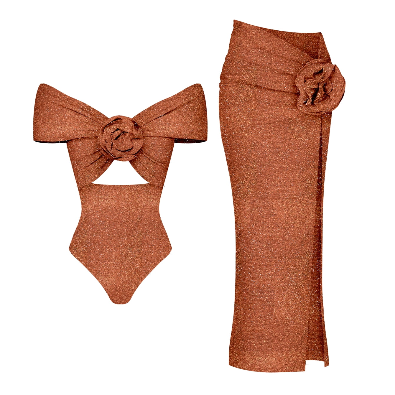 Sexy Flower One Piece Swimwear Trend Swimsuit 2024 Brazilian Biquini ...