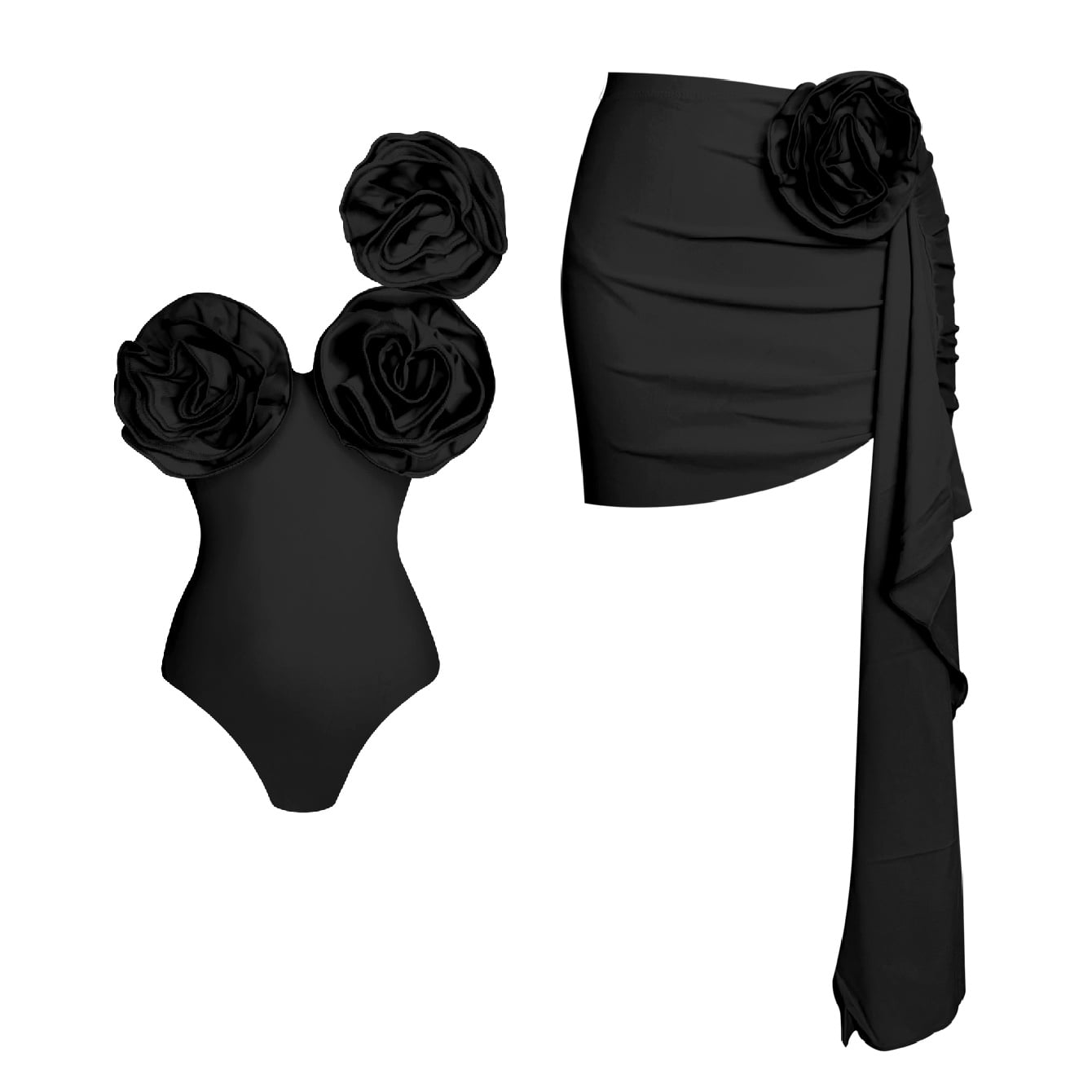 Sexy Flower One Piece Swimwear Trend Swimsuit 2024 Brazilian Biquini ...