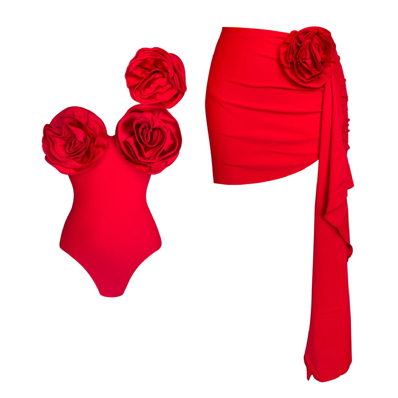 Sexy Flower One Piece Swimwear Trend Swimsuit 2024 Brazilian Biquini ...