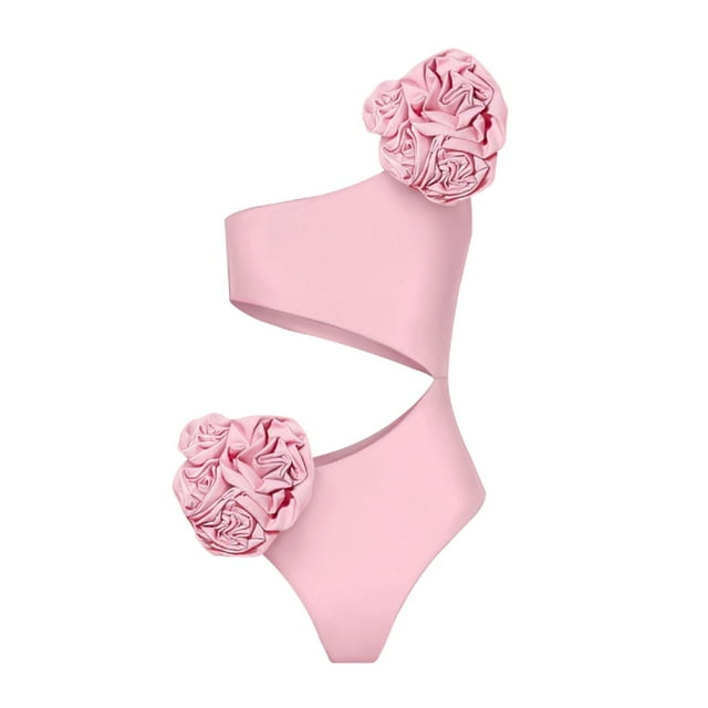 Sexy Flower One Piece Swimwear Trend Swimsuit 2024 Brazilian Luxury