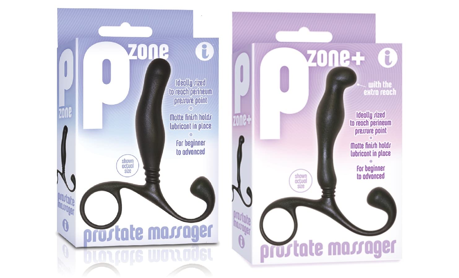 Sexy Gift Set Bundle of P Zone Prostate Massager and Icon Brands P Zone+ Prostate Massager ...