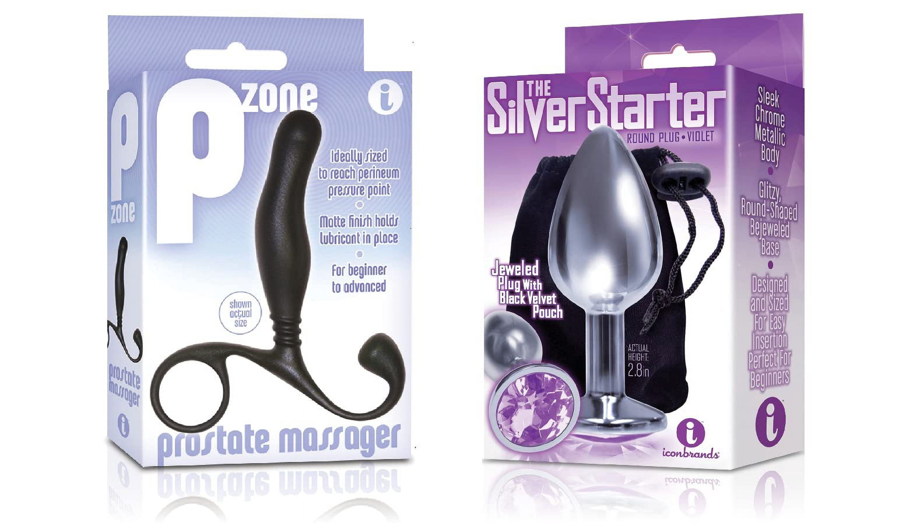 Sexy T Set Bundle Of P Zone Prostate Massager And Icon Brands The