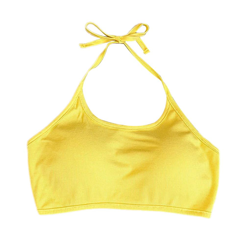 Sexy Halter Neck Beautiful Back Camisole Bra with Chest Wear Pads For ...