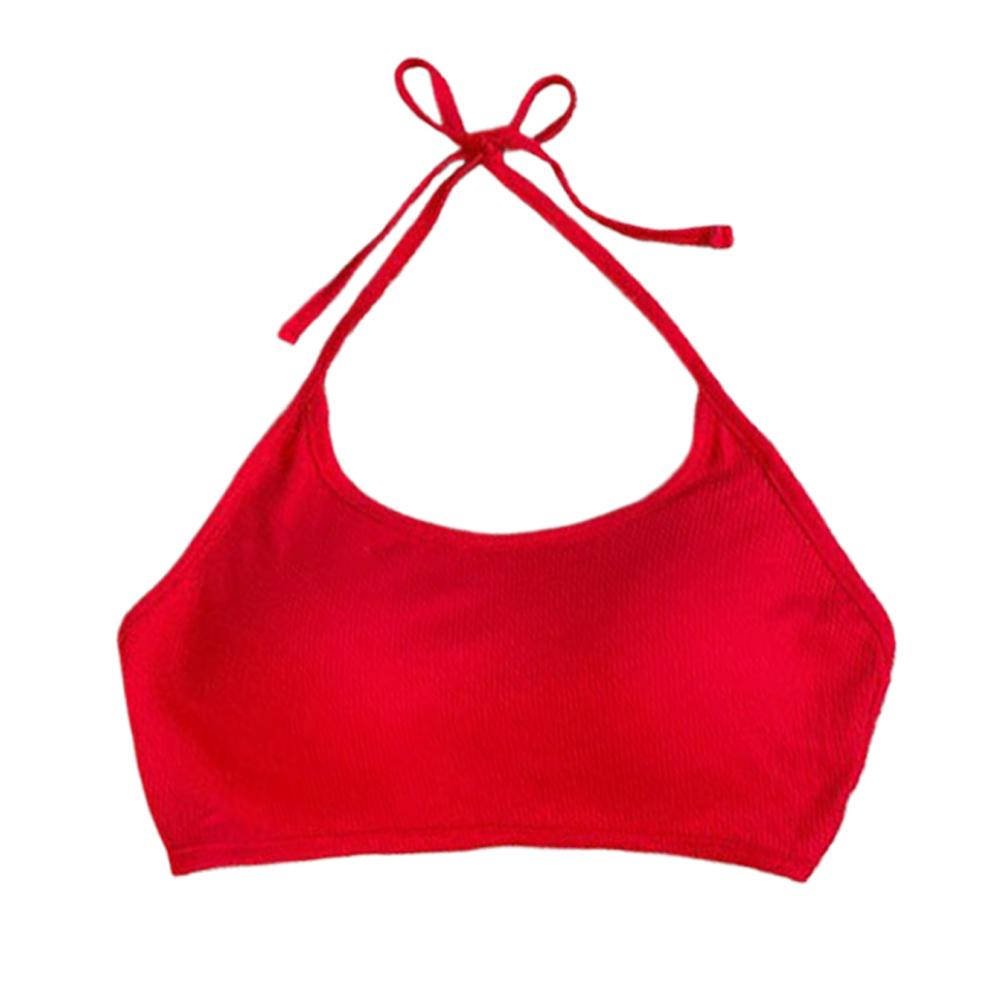 Sexy Halter Neck Beautiful Back Camisole Bra with Chest Wear Pads For ...