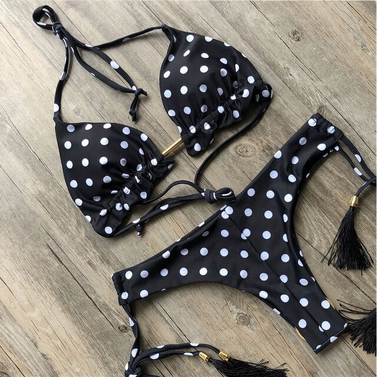 Sexy Halter Swimsuit Women Thong Micro Bikini Push Up 2023 Brazilian