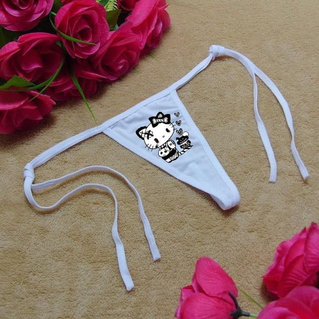 Sexy Hello Kitty Panties for Female Anime Cartoon Kuromi Strappy ...